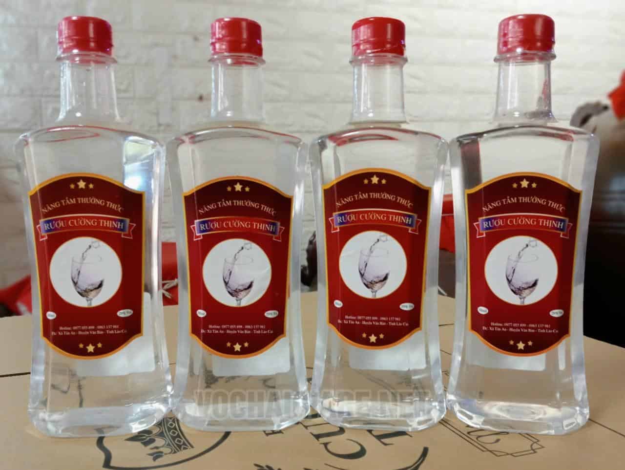 Chai nhựa 500ml đựng rượu đẹp - VỎ CHAI GIÁ RẺ